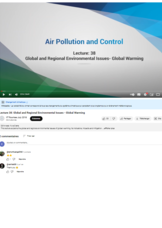 Lecture 38: Global and Regional Environmental Issues - Global Warming ...