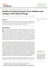 Health and Clinical Impacts of Air Pollution and Linkages with Climate ...