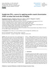 Insight into PM2.5 sources by applying positive matrix factorization ...