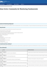 Community Air Monitoring Fundamentals | Climate & Clean Air Coalition