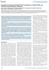 Household Cooking with Solid Fuels Contributes to Ambient PM2.5 Air ...