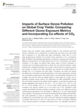 Impacts of Surface Ozone Pollution on Global Crop Yields: Comparing ...