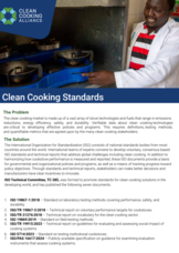 Clean Cooking Standards - Factsheet | Climate & Clean Air Coalition