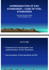 Harmonization of EAC Standards – Case of Fuel Standards | Climate ...
