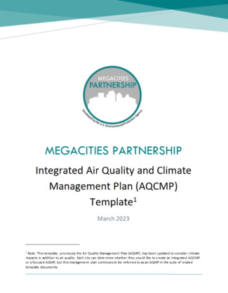 Integrated Air Quality and Climate Management Plan (AQCMP) Template ...