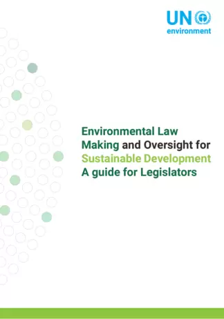 Environmental Law Making and Oversight for Sustainable Development - A ...