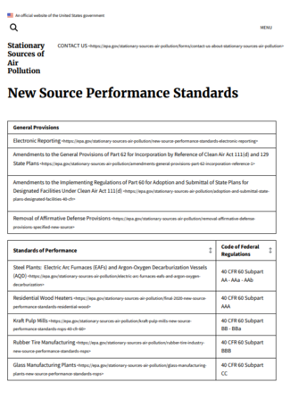 New Source Performance Standards | Climate & Clean Air Coalition