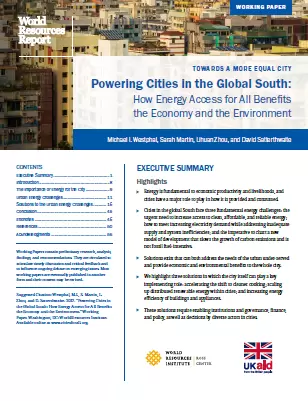 Powering cities in the global south: How energy access for all benefits ...